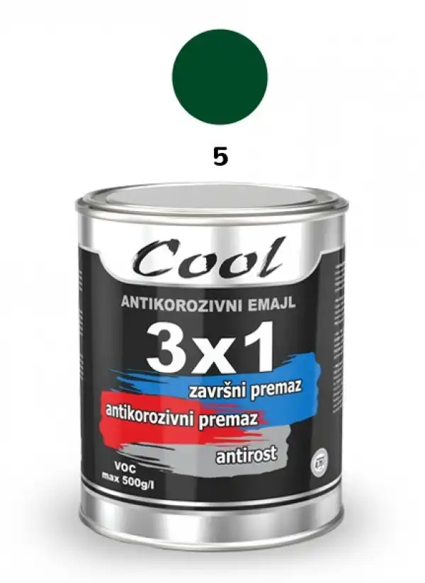 COOL-3X1 EMAJL 0.75-05 S.ZELENI, RAL6001