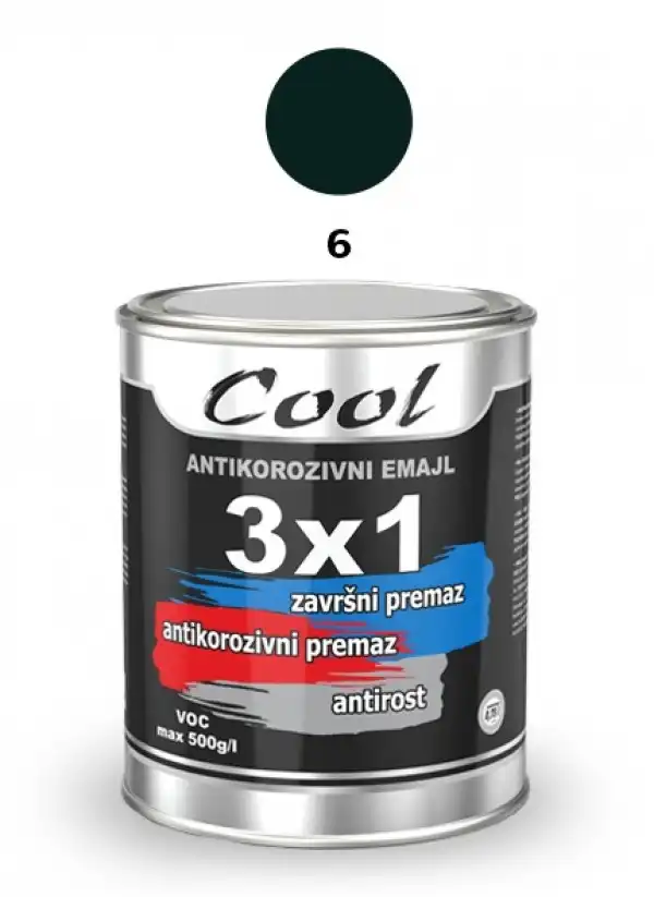 COOL-3X1 EMAJL 0.75-06 T.ZELENI, RAL6005
