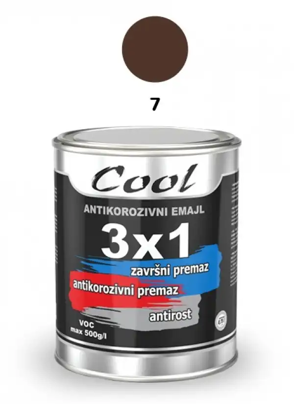 COOL-3X1 EMAJL 0.75-07 S.BRAON, RAL8007