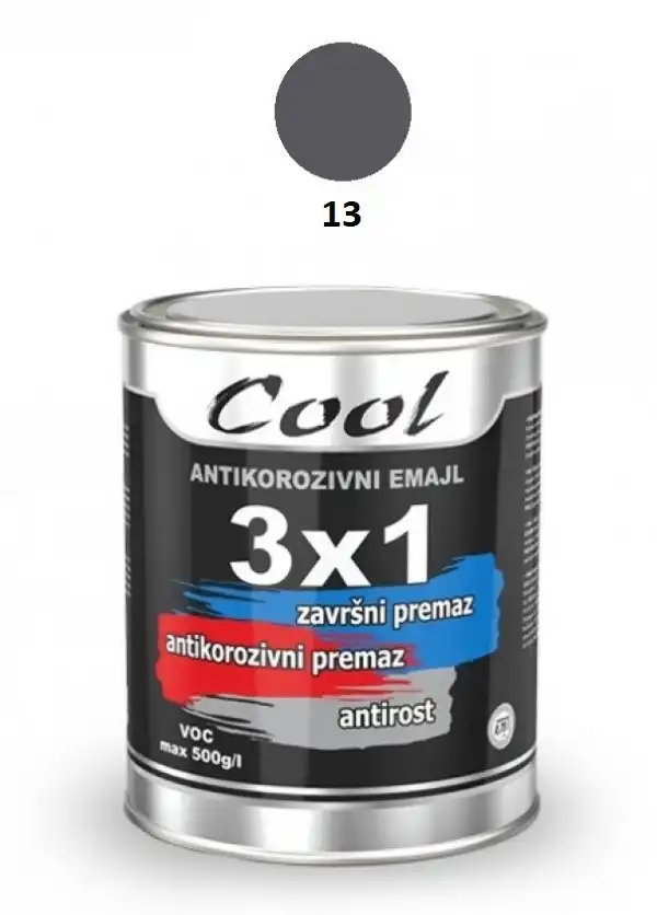 COOL-3X1 EMAJL 0.75-13 ANTRACIT, RAL7016