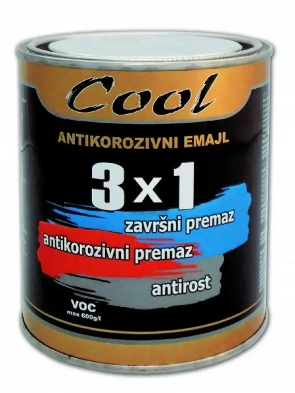 COOL-3X1 EMAJL 2.5-09 SIVI, RAL7000