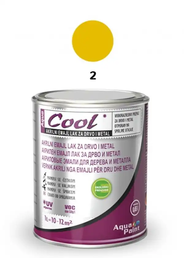 COOL-EMAJL, AKRILNI, 0.65L- 02 ZUTI, RAL1018