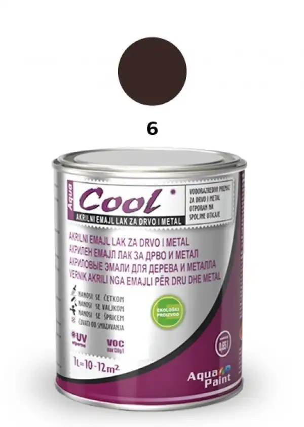 COOL-EMAJL, AKRILNI, 0.65L- 06 T.BRAON, RAL8017