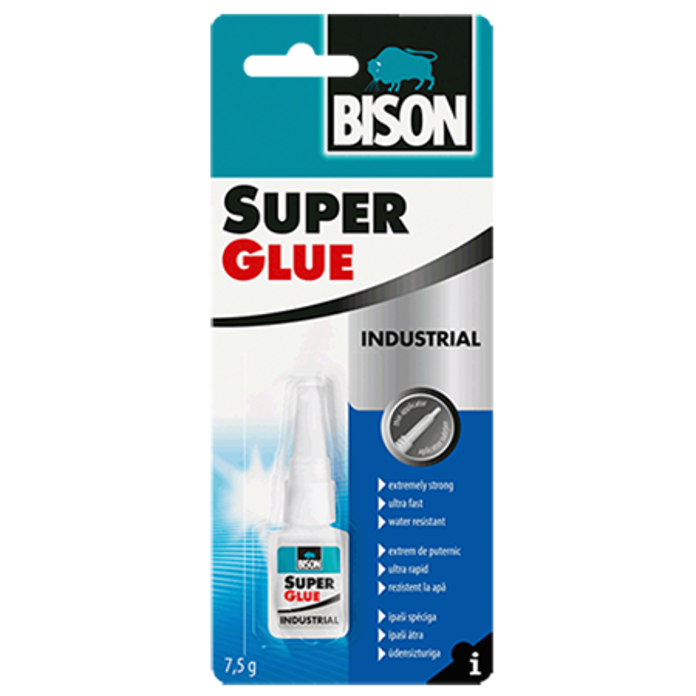Bison Superglue Industrial 7,5 gr super lepak