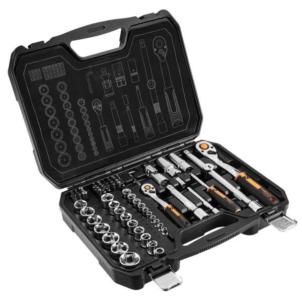 Set nasadnih ključeva 73 dela Neo Tools 10-054