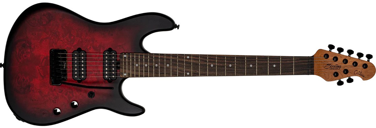 Sterling by Music Man Richardson 7 Dark Scarlet Burst Satin - Električna gitara