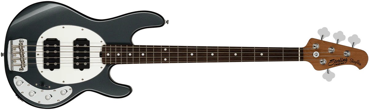 Sterling by Music Man StingRay RAY34 HH Charcoal Frost - Bas gitara