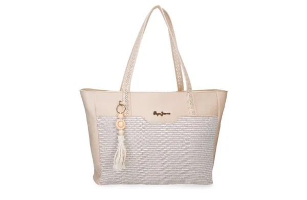 Ženska tote torba Clara bež Pepe Jeans 73.975.41