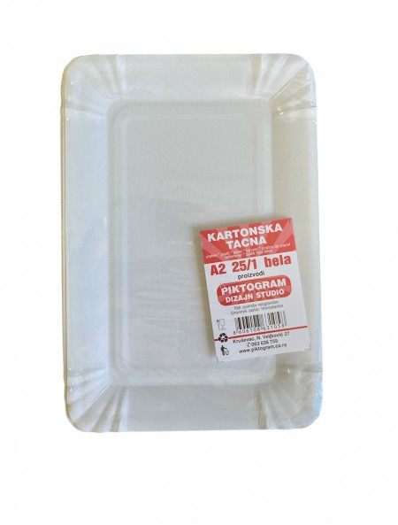 Kartonska tacna A2 bela 25pcs