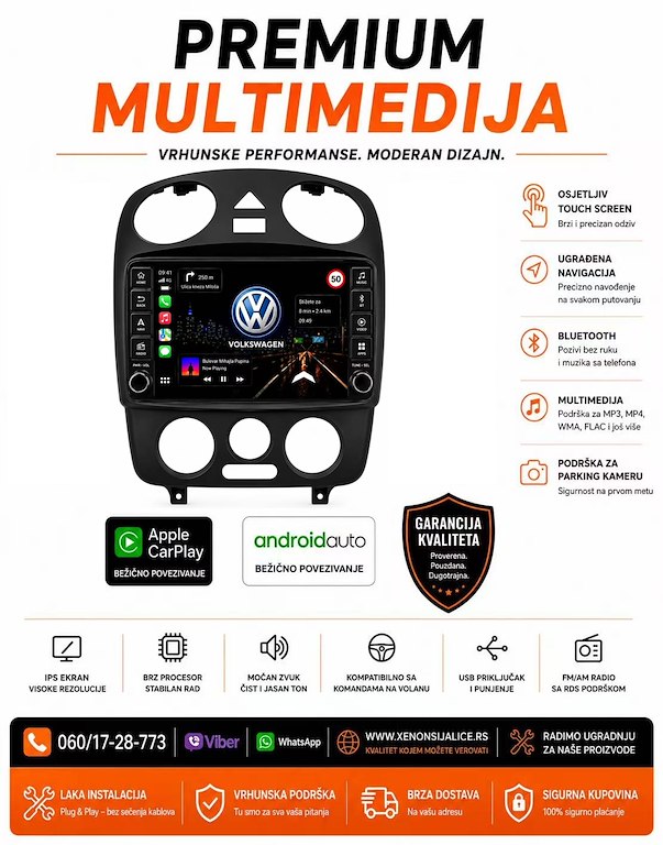 VW BUBA MULTIMEDIJA NAVIGACIJA TOUCH SCREEN 10 INCA ANDROID,CAR PLAY