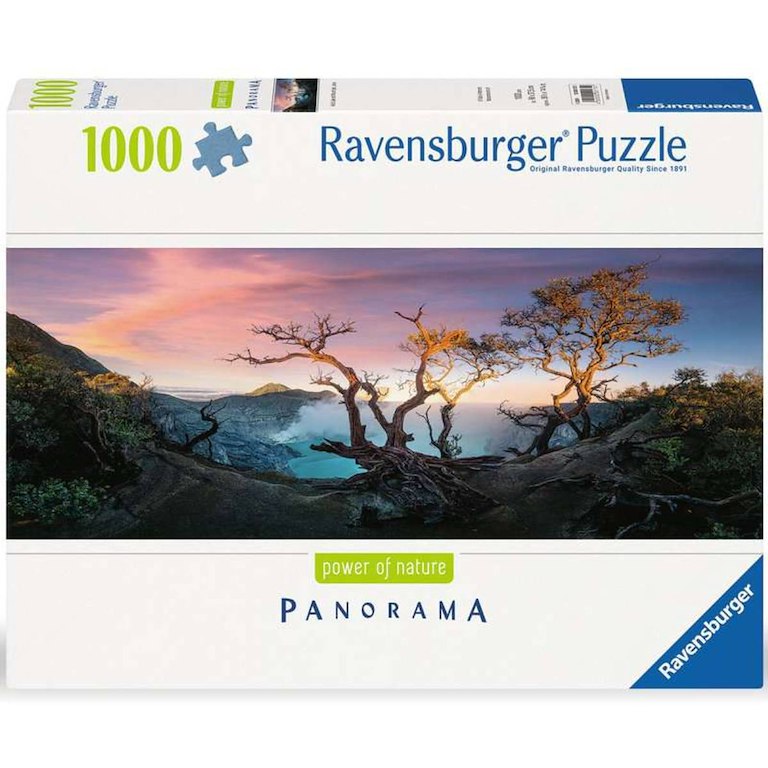 Ravensburger puzzle (slagalice) - 1000pcs Panorama Sulphuric Acid Lake on Mount Ijen, Java RA12000175