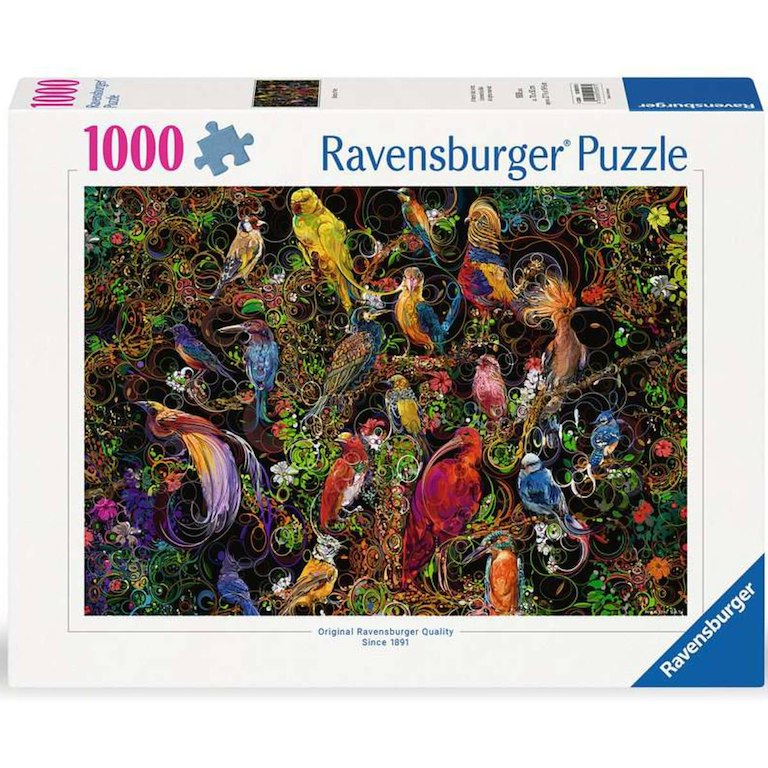 Ravensburger puzzle (slagalice) – 1000pcs Ptice umetnosti RA12000557