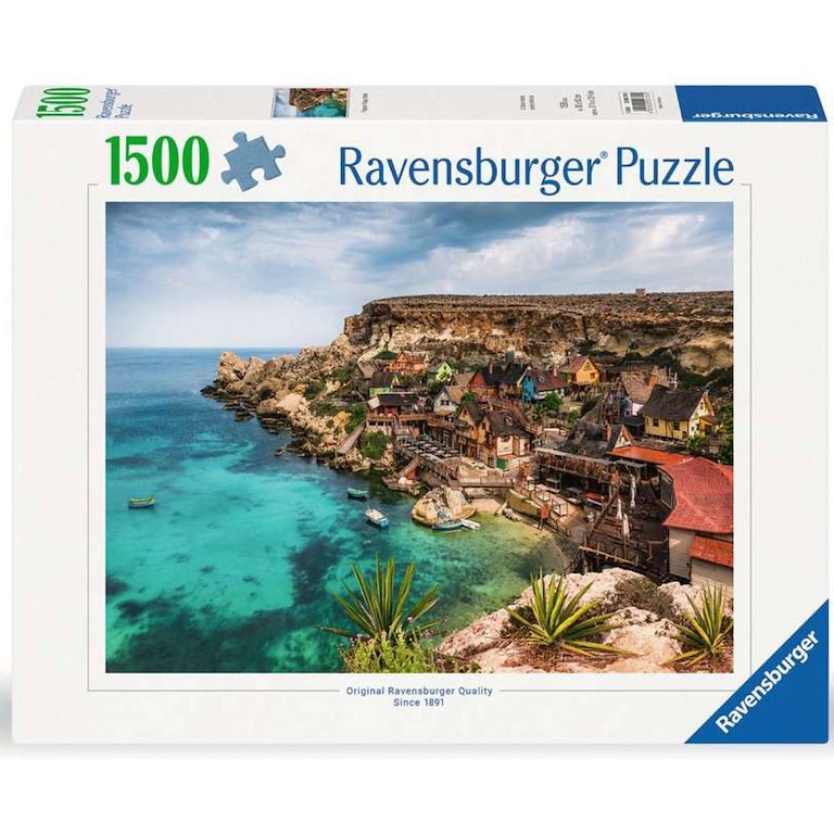 Ravensburger puzzle (slagalice) – 1500pcs Popeye selo, Malta RA12000739
