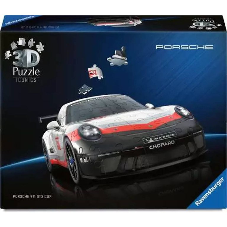 Ravensburger 3D puzzle (slagalice) - 108pcs Porsche 911 GT3 Cup RA12008039