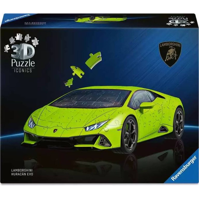 Ravensburger 3D puzzle (slagalice) – 108pcs Lamborghini Huracan EVO zeleni RA12008037