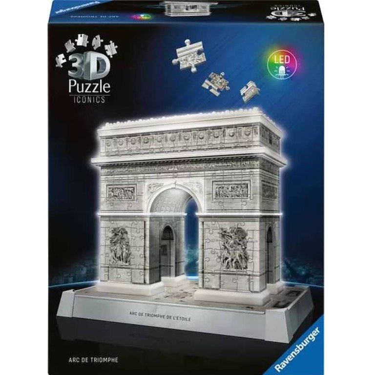 Ravensburger 3D puzzle (slagalice) – 216pcs Trijumfalna kapija sa svetlom RA12008029