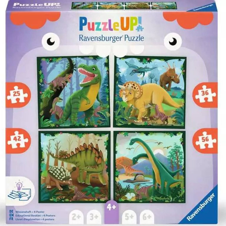 Ravensburger puzzle (slagalice) – 25/36/42/56 pcs Dinosaurusi – Puzzle Up RA12004003