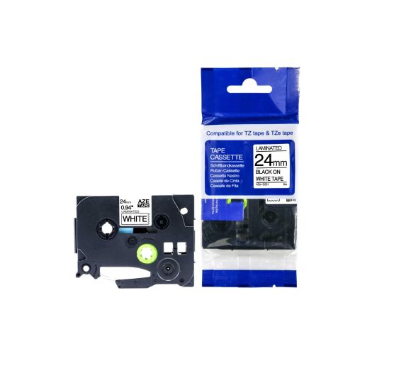 Brother - Kompatibilna Brother TZe-S251 Traka 24mm | Jak Lepak | Crno na Belo |