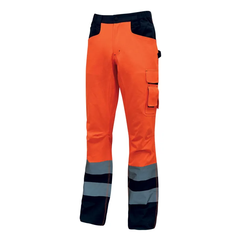 Visokovidljive radne pantalone LIGHT narandžaste - U-Power