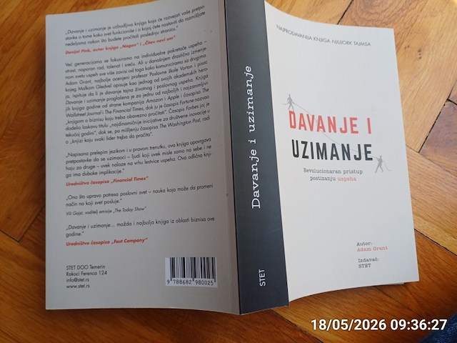 ADAM GRANT, DAVANJE I UZIMANJE