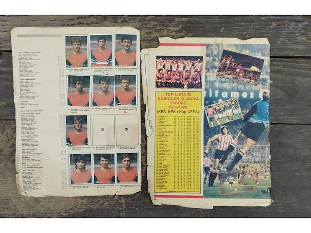 SLICICE ZA VADJENJE EVRO KUPOVI 1988-89  25 KOM