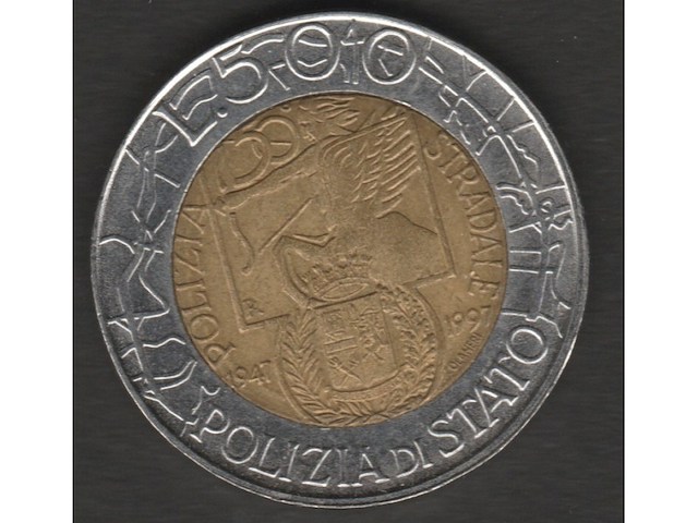 500 Lire (Italian Traffic Police) - 1997 - Italija