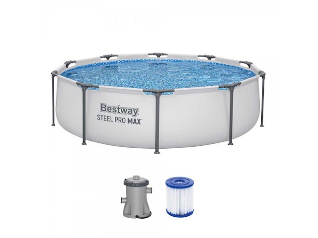 Bestway Okrugli bazen sa metalnim ramom Steel Pro MAX™ Frame Pool Set 305x76cm 56408