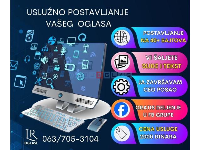 Usluzno postavljanje vašeg oglasa