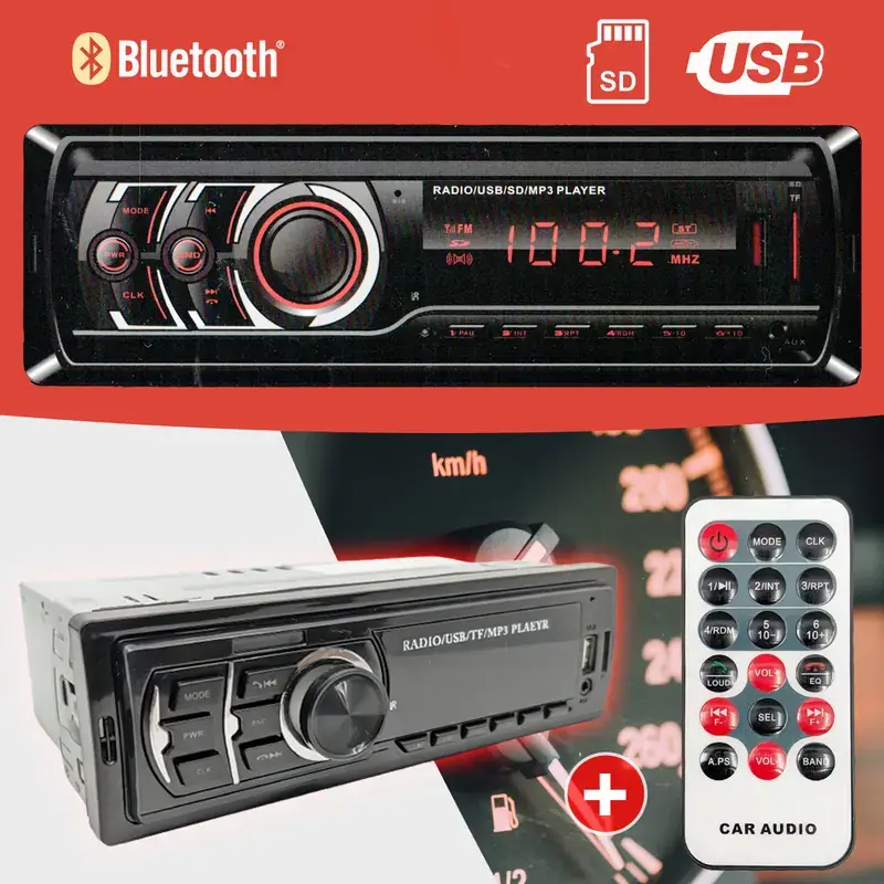 Bluetooth auto radio MP3 FM USB AUX za jasnu muziku u vožnji