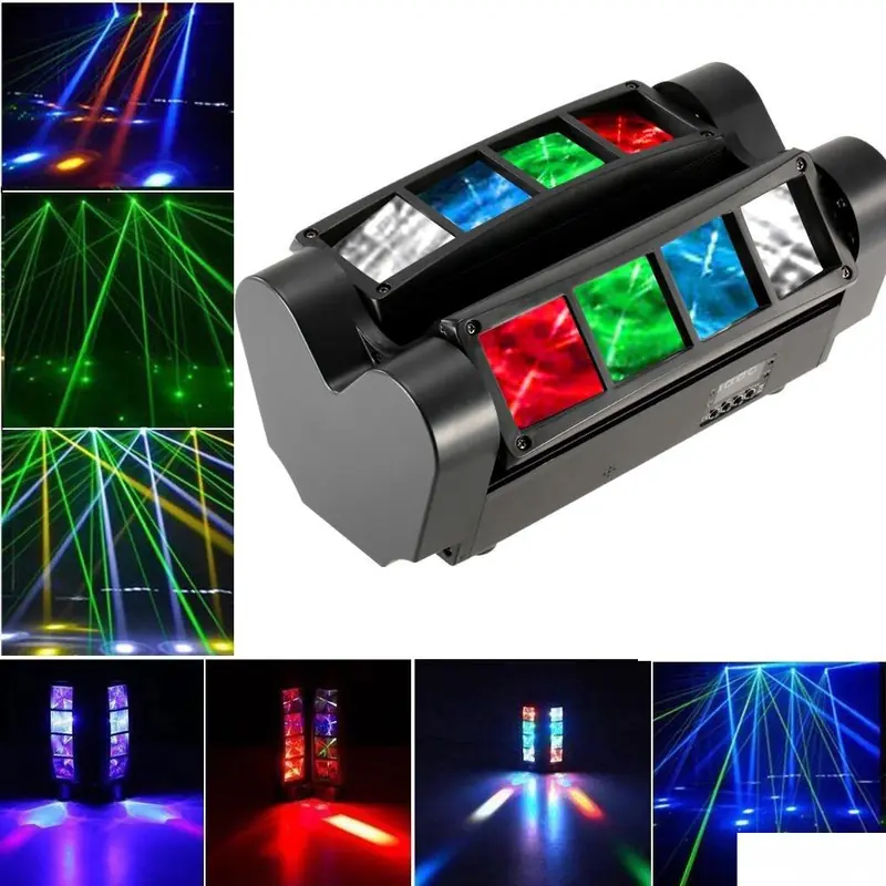 RGB LED Spider 8x3W scenska rasveta za klubove i DJ žurke