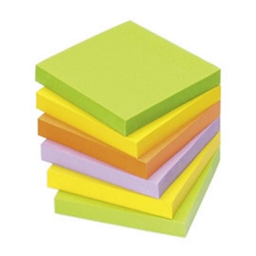 Blokčić samolepljivi 76x76mm pastelne boje miks