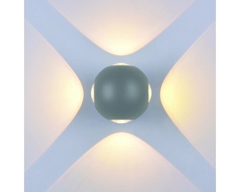 WL 7492-ZIDNA LAMPA KRUG 240V 4W IP54 480LM SIVA OPTONIKA
