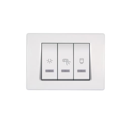 ALING-SKLOPKA ZA KUPATILO 10/2X16A 250V HORIZONTALNA BELA 66911.00