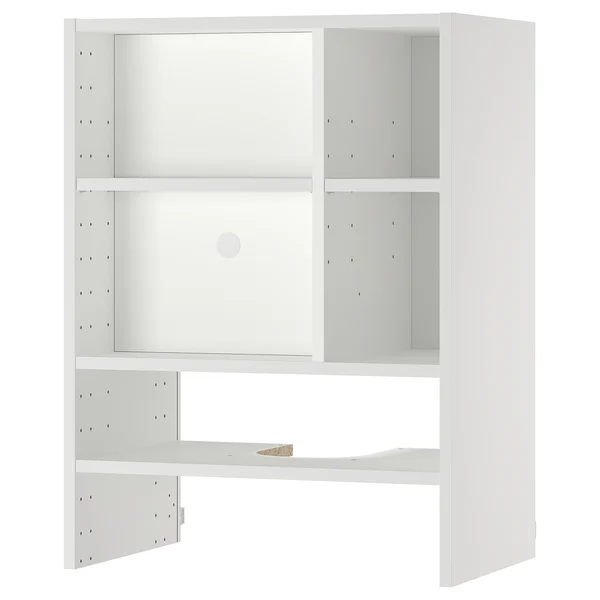 Zidni element za ugradni aspirator, bela, 60x37x80 cm