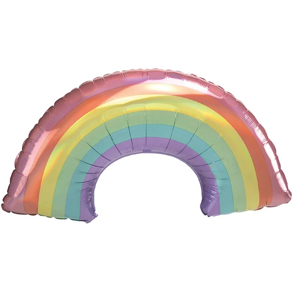 Supershape Iridescent Pastel Rainbow folija balon