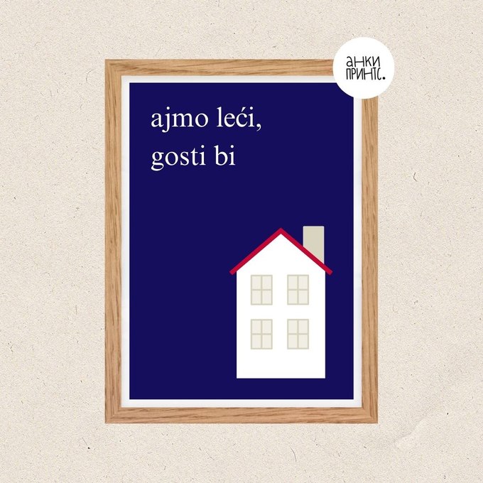 Poster za zid Ajmo leći 30x40cm