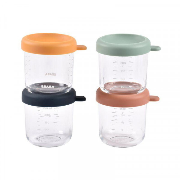 Beaba set od 4 staklene posude 250 ml(Sunrise)