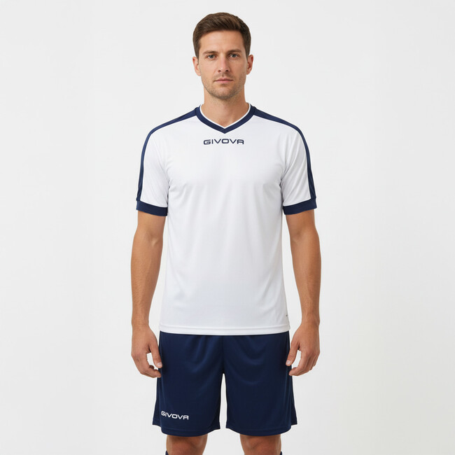 KIT REVOLUTION dres belo-plavo L