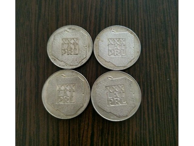 Poljska 4 x 200 zlota 1974. srebro