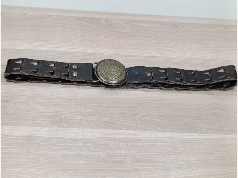 Vintage kožni kaiš -boho western stil