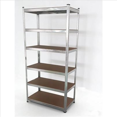Metalna Montažna Polica 200x90x45cm Šest Nivoa