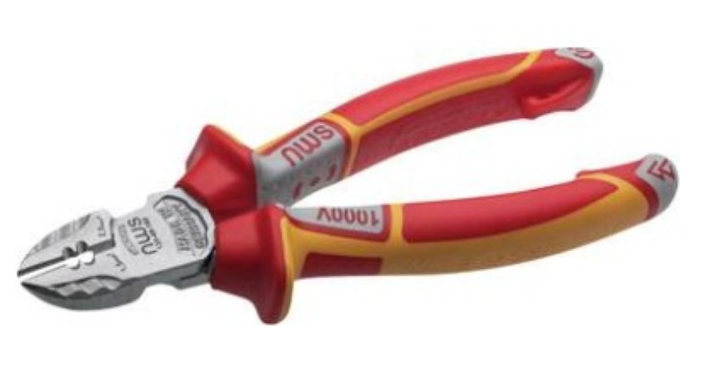 Klešta sečice 160 mm sa funkcijom krimpovanja i skidanja izolacije, induktivno očvrsla sečiva, SoftGripp VDE rukohvati 1000 V, DIN EN/IEC 60900 NWS