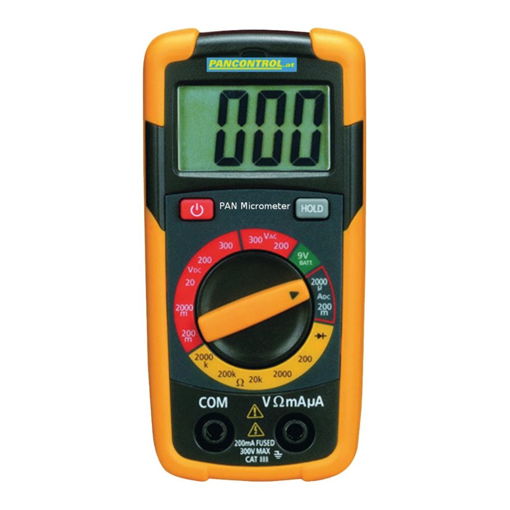 Digitalni multimetar PAN Micrometer 300 V AC/DC 200mA CAT III 300V