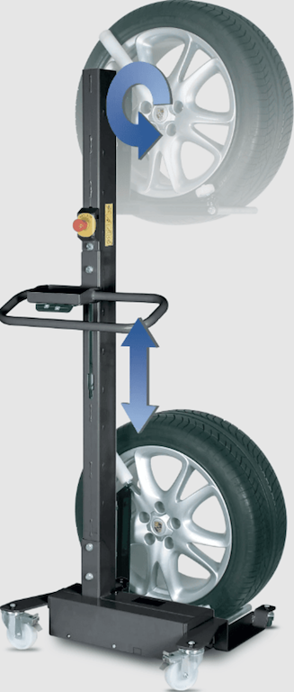 Dizalica mobilna za pneumatike min 135/80 R13 max 295/25 R22 sa elektromotorom i integrisanom kočnicom SPACE