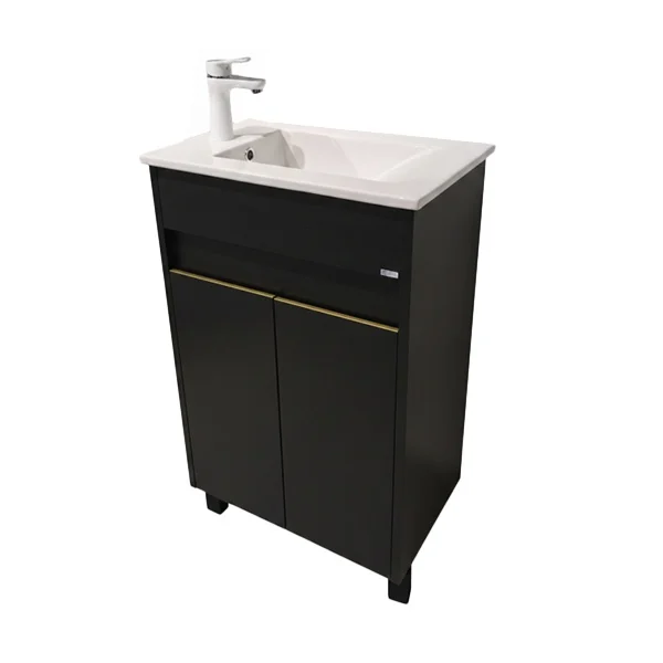 Kupatilski ormarić donji deo 55 plazma uska L/D Lux Dubai Nero 301436