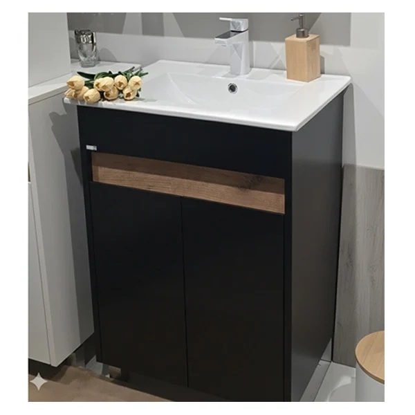 Kupatilski ormarić donji deo 60 Plazma Lux Dubai Nero 301416