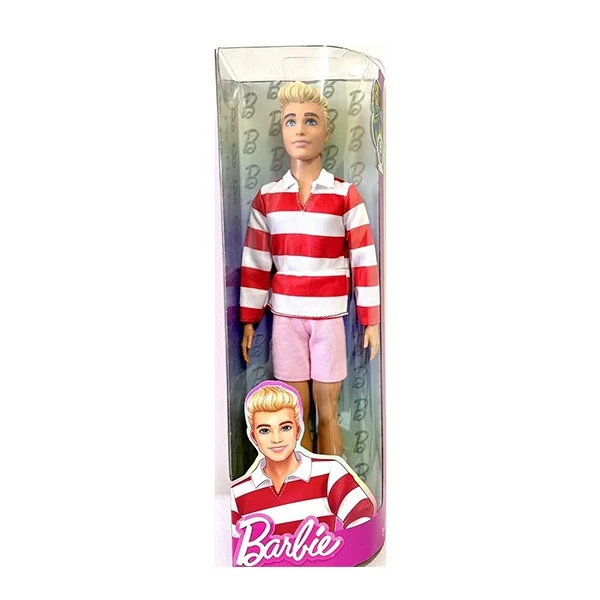 Lutka Ken sa crveno belom majicom 29cm Barbie Fashionista 255689