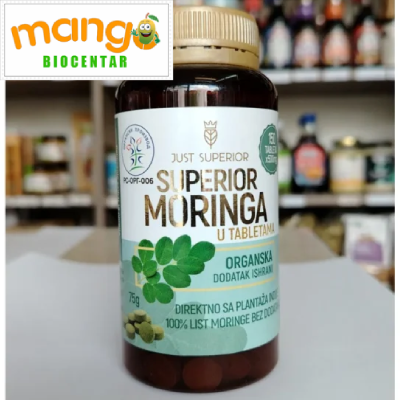 Moringa Superior – organska moringa u tabletama, 150 x 500 mg