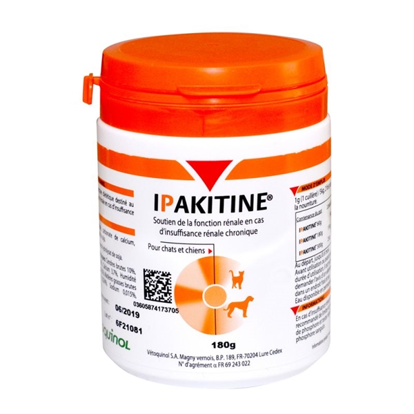 VETOQUINOL IPAKITINE PRAH ZA PSE I MAČKE SA HRONIČNOM BUBREŽNOM INSUFICIJENCIJOM 180G