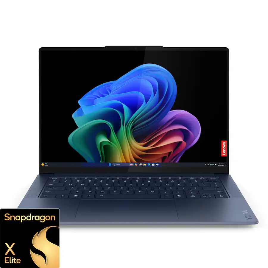 LENOVO - YOGA SLIM 7X - COPILOT+ PC - 14.5" 3K 90HZ OLED TOUCH-SCREEN LAPTOP - SNAPDRAGON X ELITE 2024 - 16GB - 512GB - COSMIC BLUE